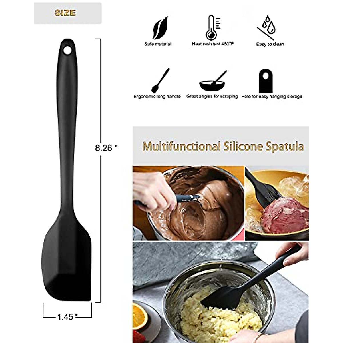 Double Boiler Pot Set, Stainless Steel Melting Pot with Silicone Spatula for Melting Chocolate, Soap, Wax, Candle Making (600ml and 1600ml)