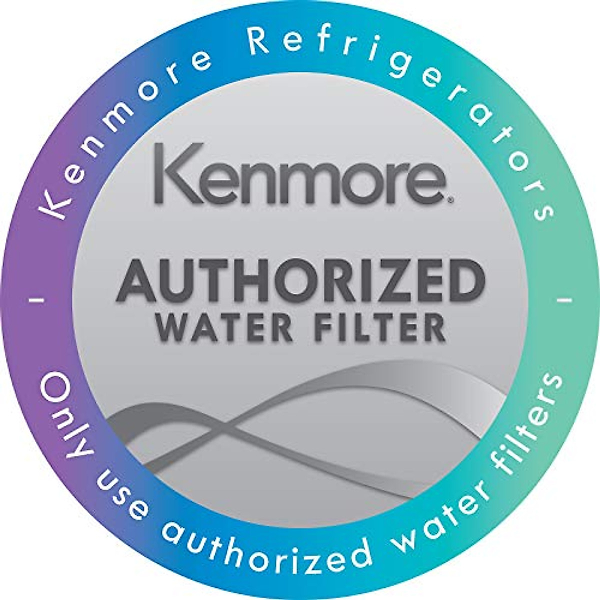 Kenmore 36" Side-by-Side Refrigerator and Freezer with 25 Cubic Ft. Total Capacity, White