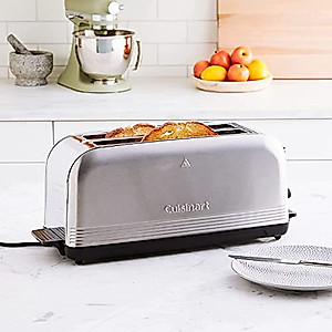 Cuisinart CPT-2500 Long Slot Toaster, Stainless Steel, Silver, 2-slice long slot