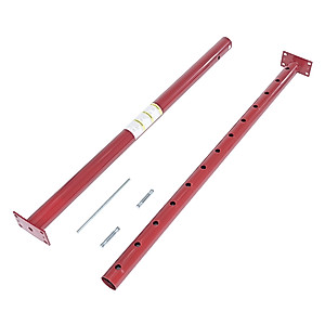 Vestil FJB-100 Basement Floor Jack, 54" - 100" Height Range, Maximum Height Capacity (lbs.) 5600, Minimum Height Capacity (lbs.) 8438 , Red