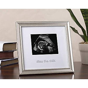 Lil Peach Bless This Child Keepsake Frame, Thoughtful Gifts, Gift For New Parents, or Addition to Baby Registry, Silver