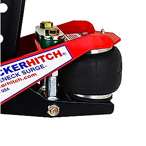 Shocker Gooseneck Air Hitch & Coupler for Gatormade Trailers, 3-15/16"RND AnglePin 2-5/16"Ball Coupler