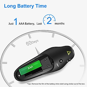 Wireless Presentation Clicker for PowerPoint Presentations, USB Dongle Wireless Presenter Remote with Laser Pointer Slide Clickers for Mac/Windows/Linux, Computer/Laptop, Google Slide/PPT/Keynote