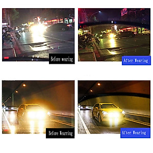 Berwke Night Driving Glasses for Women Anti Glare Polarized-Photochromic Night Vision Glasses Leopard