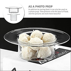 UPKOCH Glass Trifle Bowl 2Pcs Glass Salad Bowl Clear Glass Yogurt Bowl Crystal Dessert Bowl Oatmeal Storage Bowl Appetizer Bowl Plate for Candy Fruit Snacks 100ml+280ml Appetizer Cups