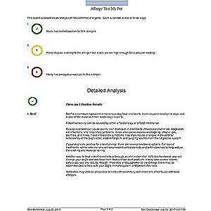 Allergy Test My Pet Dog Sensitivity and Intolerance Testing Kits Home Sample Collection Kit for Dogs Allergy