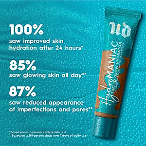 Urban Decay Hydromaniac Dewy Foundation (20 Fair Neutral), Hydrating Tinted Moisturizer for Dry Skin, Buildable Medium Coverage, Non-comedogenic, Vegan, Cruelty-free - 1.1 fl oz