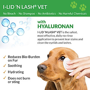 I-DROP Vet Plus and I-LID ’N LASH Vet Wipes Tear Stain Prevention