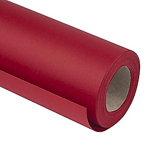 RUSPEPA Kraft Paper Roll - 30 inches x 32.8 feet - Recyclable Paper Perfect for Wrapping, Craft, Packing, Floor Covering, Dunnage, Parcel, Table Runner (Red)