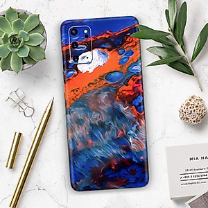 DesignSkinz Blurred Abstract Flow V43 Protective Vinyl Decal Wrap Skin Cover Compatible with The Samsung Galaxy S20 (Screen Trim & Back Glass Skin)