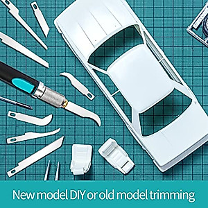 Prozwee Model Craft Hand Saw Kit(with 14PCS Saw Blades),Modeling Knife Hacksaw Tool,DIY Mini Razor Saw Kit for Handcrafted, DIY models and Other Fine Cutting