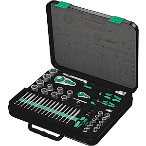 Wera 8100 SA/SC 2 Kit con cricchetto Zyklop Speed con attacco da 1/4 e 1/2, metrico, 43 pezzi & Bit-Check 30 Impaktor 1, 30 pezzi