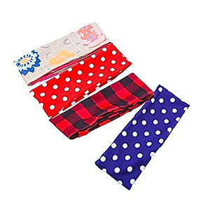 MineSign Women Baby Headband Bowknot Retro Wired Hair Bands (Red Polka Dot)