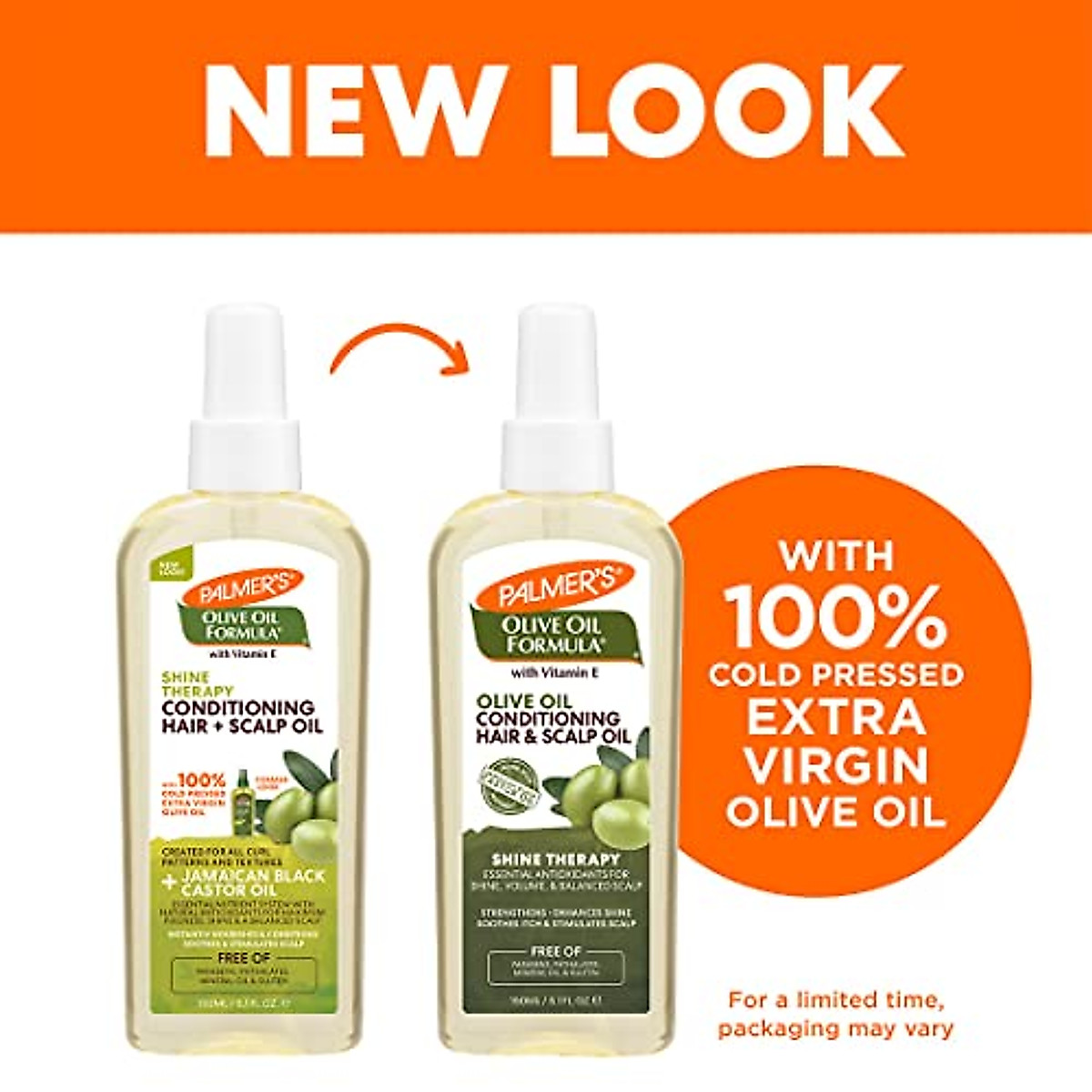 Palmer's Olive Oil Formula Hair Conditioning and Scalp Oil Spray, Hydration and Shine Therapy for Dry or Damaged Hair, Promotes Scalp Health, 5.1 Oz (Pack of 2)