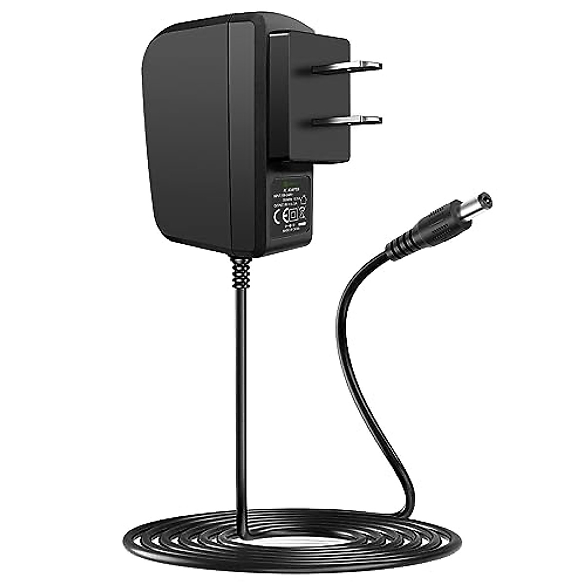 Gonine DC 9V Charger Replacement for Guitar Pedals Power Supply, 9Vdc Power Adapter Center Negative 9 Volt Power Cord for BOSS PSA Effects Pedal, Distortion, Casio Keyboard, PSA -120S and More.