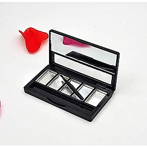 DNHCLL Five Grid Boxes with A Skylight Diy Lipstick Tray Homemade Eye Shadow Empty Boxes for Women Girls To Use Makeup
