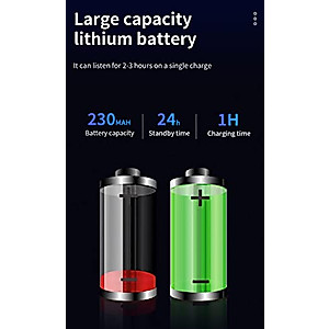 True Wireless Stereo Earbuds Bluetooth 5.0 in Ear Light-Weight Headphones Built-in Microphone, Super bass Long Distance Connection Headset with Charging Case (White)