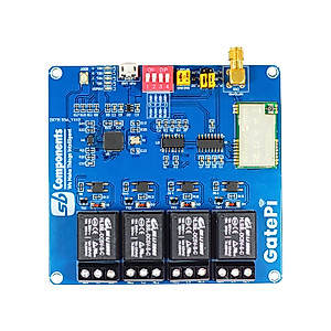 GatePi 4 Channel - LoRa Based Relay Board 4 Channel Relay with LoRa Module Based on Raspberry Pi 2040 Smart Data Transmission LoRa Module, Transmission up to 5 KM (915MHz)