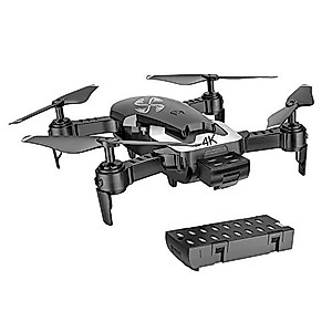 DRONE-CLONE XPERTS Drone X Pro AIR 4K Ultra HD Dual Camera FPV WiFi Quadcopter Follow Me Mode Gesture Control 2 Batteries Included (BLACK)