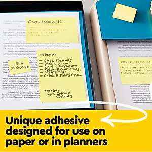 Post-it Mini Notes, 1.5 in x 2 in, 24 Pads, America's #1 Favorite Sticky Notes, Canary Yellow, Clean Removal, Recyclable (653-24VAD)