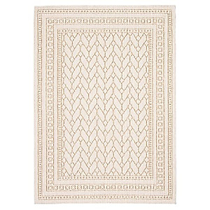 eCarpetGallery Vintage Turkish Area Rug for Living Room Bedroom 4x6 Taupe Carpet, High Low Pile Textured Taupe Rug, 368015