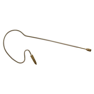 J K Pro Light Weight Low Profile Single Earhook Headworn Microphone MIC-J S90 Compatible with Audio Technica Wireless Transmitter - 4Pin Hirose Connector