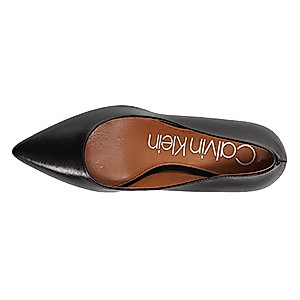 Calvin Klein Women's Gayle Pump, Black Leather, 7