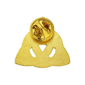 PinMart St. Patrick's Day Lapel Pin – Celtic Trinity Knot Jewelry for Women and Men – Irish Culture Celebration Pin –Gold Plated Enamel Brooch with Clutch Back