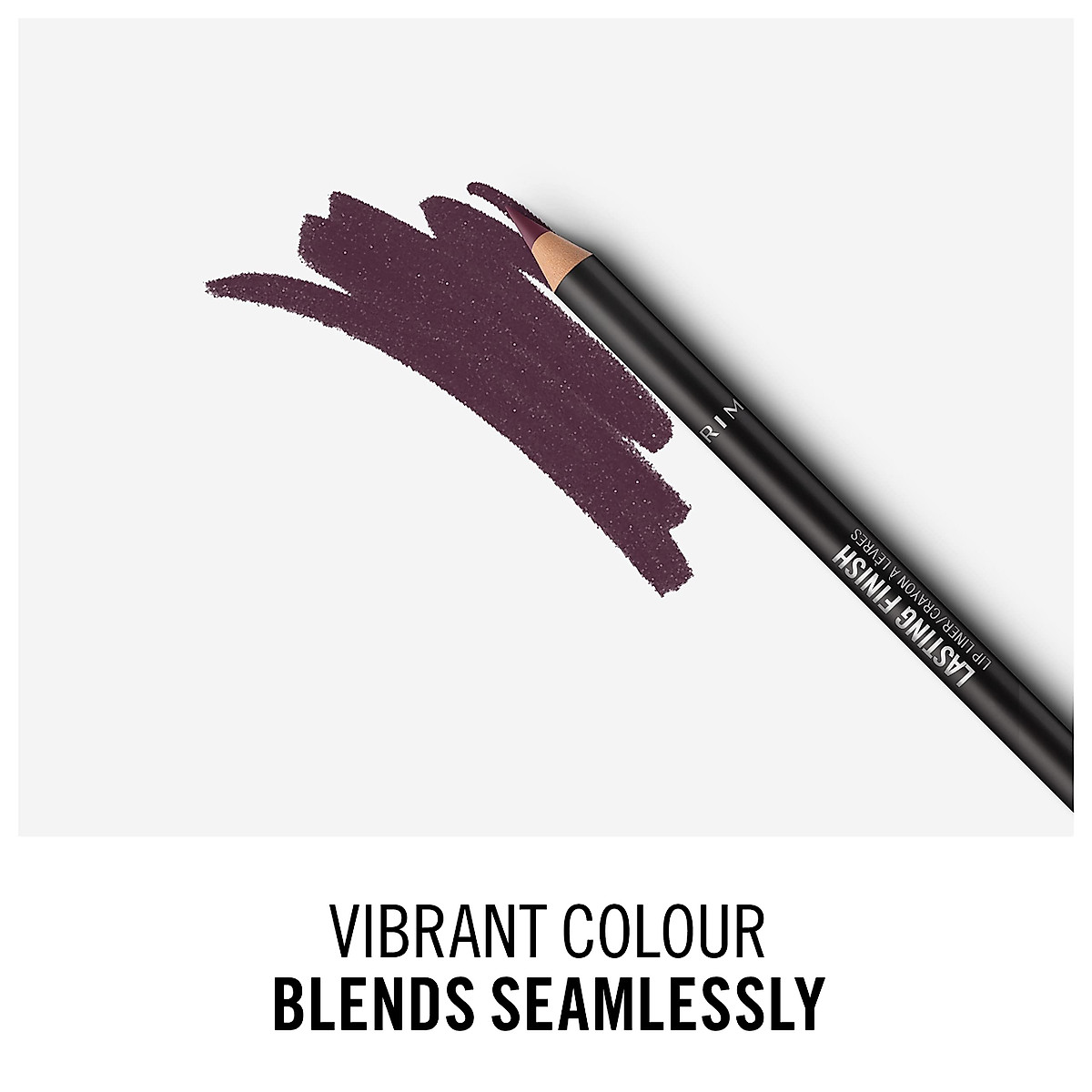 Rimmel Lasting Finish 8HR Soft Lip Liner Pencil - Vibrant, Blendable Formula to Lock Lipstick in Place for 8 Hours - 850 Underground, .04oz