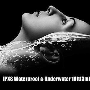 Swimaudios Waterproof MP3 Player for Swimming, IPX8 8GB Underwater Swim MP3, Running, Watersports, 20H Playing Time, Magnetic Charging Cable