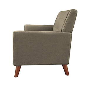Christopher Knight Home Evelyn Mid Century Modern Fabric Loveseat, Mocha