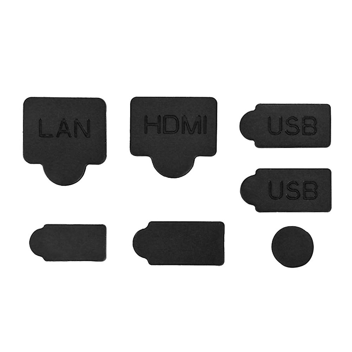 Silicone Dust Plugs Set USB HDM Interface Anti-dust Cover Dustproof Plug Cover Stopper for PS5 Game Console Accessories