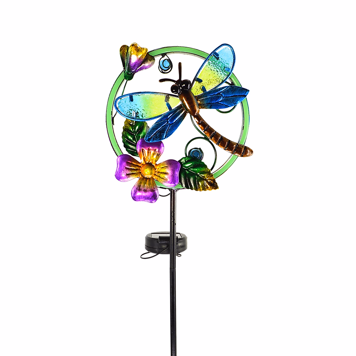 Elfengarden Garden Solar Lights Pathway Decorative -Garden Stake Metal Lights Yard Art Waterproof LED Garden Lights for Patio Yard Walkway Pathway Lawn Decorations (Butterfly)