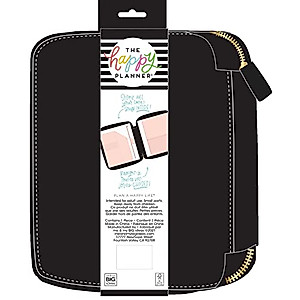 Me & My Big Ideas Planner Zip Folio Blck&Blush, Black