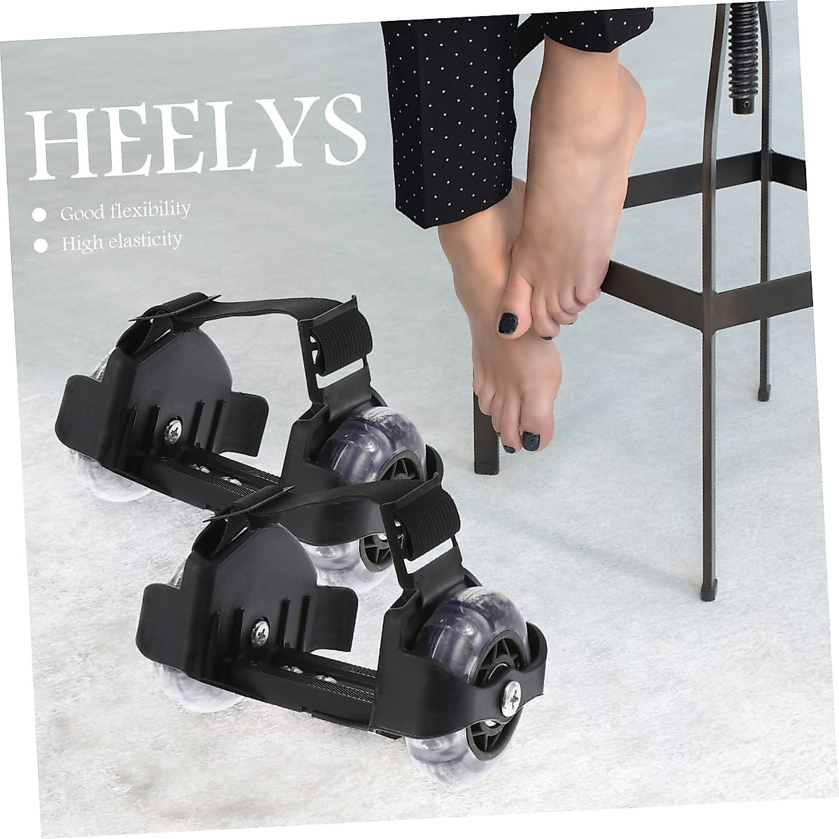 ABOOFAN Heel Skating Rollers Ws s Two Wheels Rollers