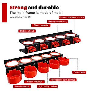 DWSFADA Spray Bottle Holder, 2 Pack Spray Bottle Storage Rack with Spray Bottle, Spray Bottle Wall Mount Organizer, Auto Cleaning Detailing Tools Hangers, Beauty Shop Accessory Spray Bottle Hanger