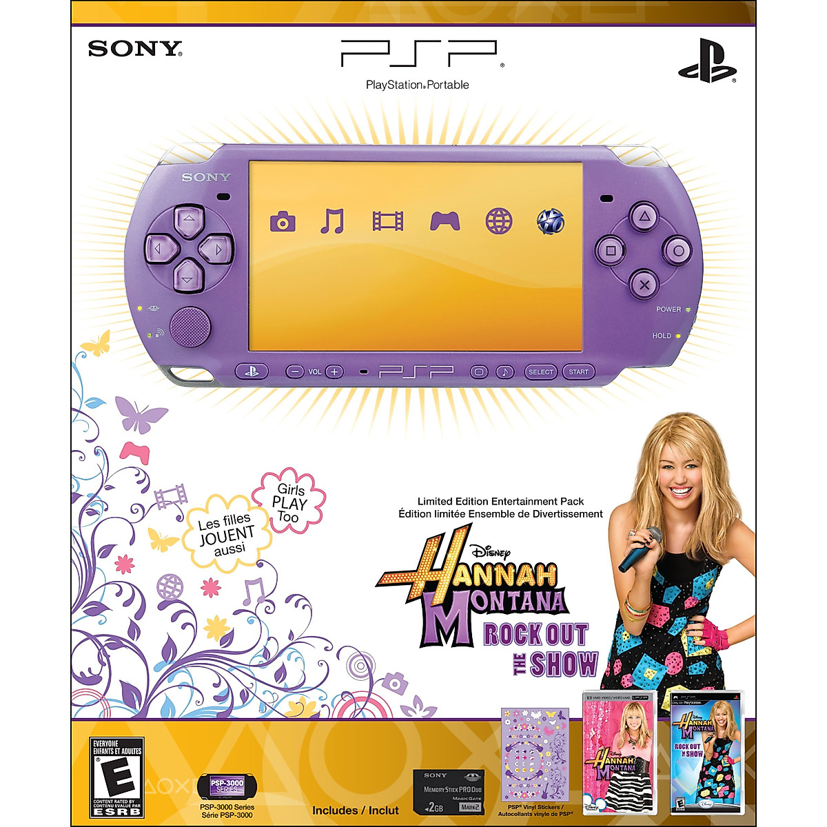 PlayStation Portable Limited Edition Hannah Montana Entertainment Pack - Lilac