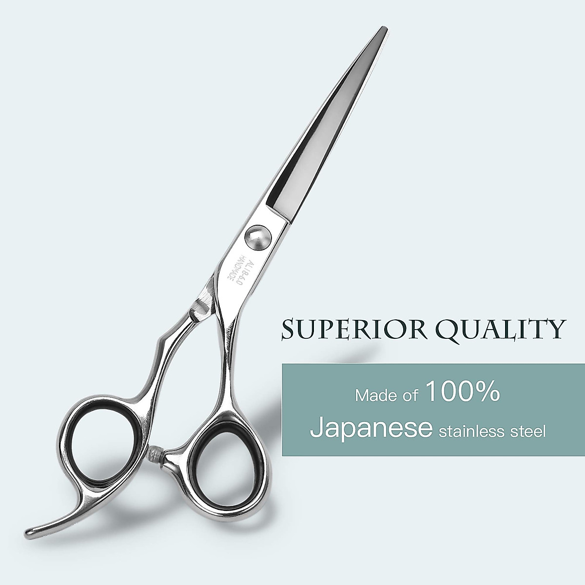 Professional Hair Cutting Scissors, 6.5 Inch ULG Barber Shears Scissors, Japanese Stainless Steel Haircut Scissors, Salon Razor Edge Series Hair Scissors with Adjustment Tension Screw