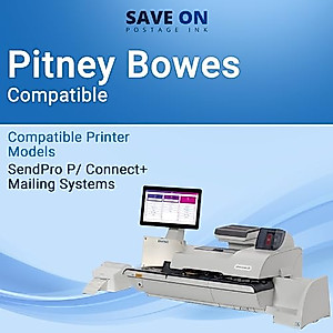 Save On Postage Ink Compatible PB 787-1 Red Postage Machine Ink - Cartridge for Sendpro P/Connect+ Series Mailing System, 787-1 Extra High Yield Red Ink Cartridge - Postage Meter Cartridge