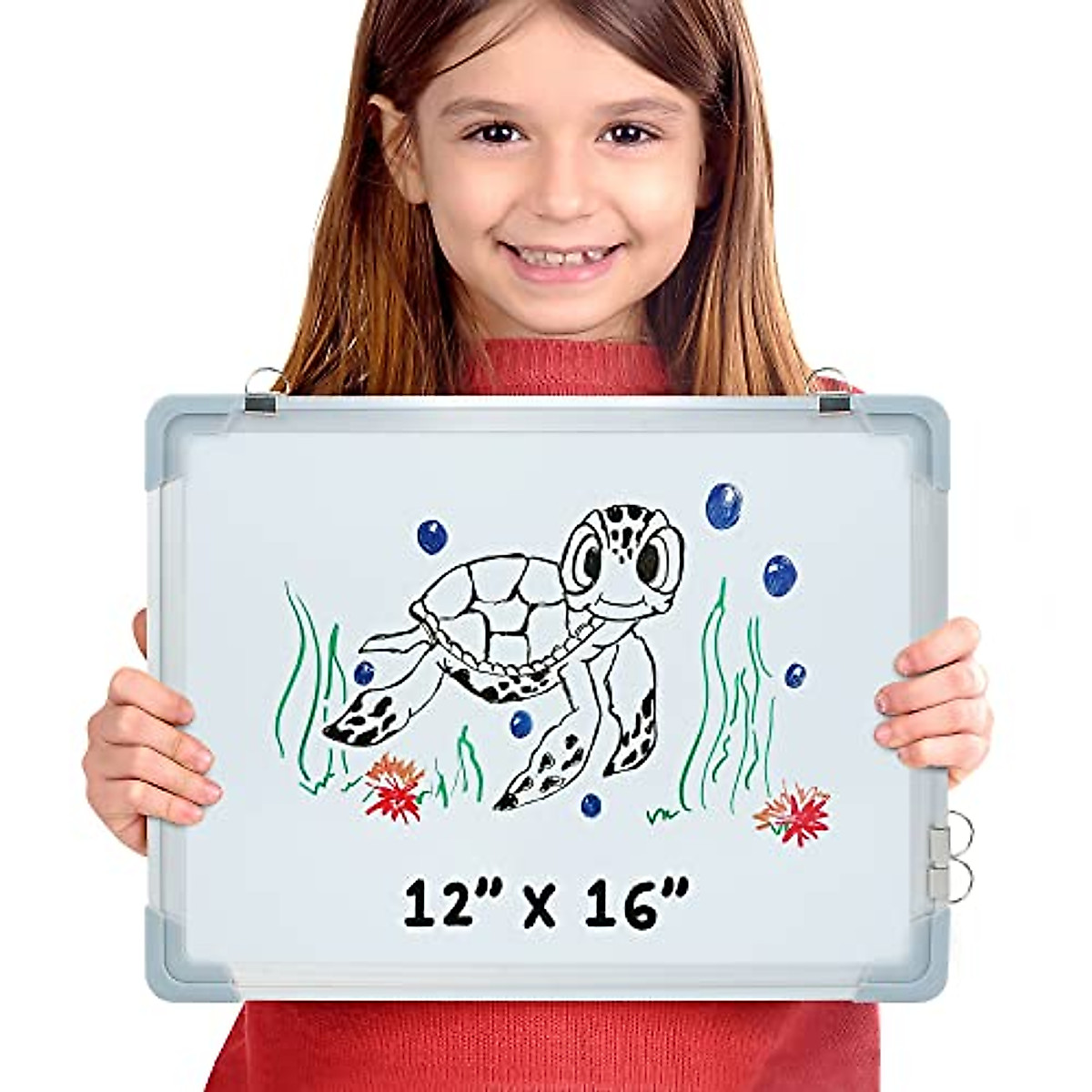 Small White Board Dry Erase - 12x16 Whiteboard for Wall, Double Sided Whiteboard, Small Dry Erase Board for Wall, White Board Dry Erase for Wall, White Boards for Students, Magnetic Whiteboard