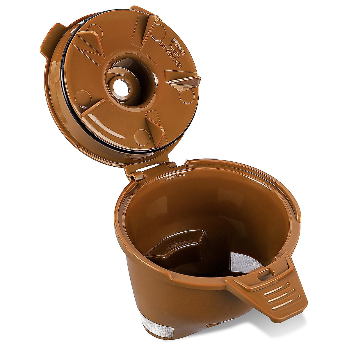 KEEPOW Reusable Single Serve Coffee Filter Coffee Brew Basket for Hamilton Beach FlexBrew Coffee Maker Models 49974 49975 49976 49979 49950 49966 49957 49954 49947 49940 Filter Part, 1 Pack, Brown