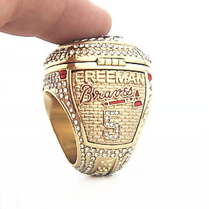 ATL 2021 Braves 5 FREEMAN Christmas gift Series Cubs World Replica Champions ring set Atlanta Championship Rings with Wooden box Gifts Women Mens kids Boys Fathers