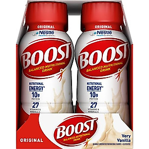 BOOST Original Balanced Nutritional Drink, Very Vanilla, 8 FL OZ (Pack of 6)