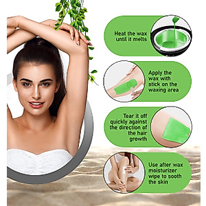 Lushlass Hard Wax Beads Hair Removal Wax for Coarse Hair 2.5LB - Painless Wax Beans Hair Removal Waxing Beads All Skin types