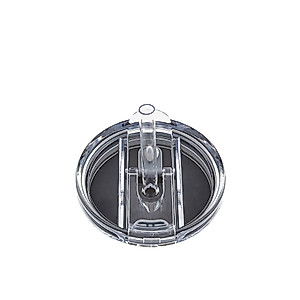 REDUCE brand Cold1 Tumblers or Mugs 20-24oz mouth Replacement Lid (3.5 inch diameter) and Straw (10.6 inch) set, Clear, BPA Free, Dishwasher safe, Durable, Reusable, Spill Proof Lid, Medium