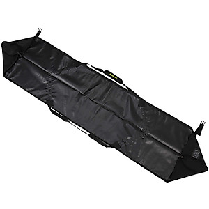 BRUBAKER Combo Set XC Touring Champion - Cross-Country Ski Bag and Ski Boot Bag for 1 Pair of Skis + Poles + Boots + Helmet - Black/Neon Yellow - 76 7/8 Inches / 195 Cm