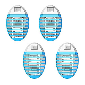 Indoor Insect Trap,Bug Zapper Indoor Plug-in Mosquito Killer Trap Zapper for Mosquito, Gnat, Moth, Fruit Flies (4 Pack)