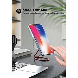 VAWcornic Phone Ring Holder Finger Kickstand, 540° Dual Direction Rotating Phone Grip for iPhone, Samsung, Huawei Smartphone, Tablet, Kindle, Switch Lite Compatible with Magnetic Car Mount