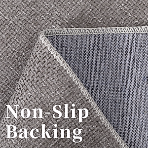 FairOnly Area Rug 8x10 Washable Rug Large Modern Solid Rug Neutral Rug Traditional Rug Solid Floor Cover Non-Shedding Rug Contemporary Rug Solid Casual Mat for Bedroom Living Room Farmhouse