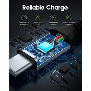 BrexLink Thunderbolt 3 Cable 5ft, USB 4 40Gbps Data Transfer 100W 5A Charger 5K@60Hz Type-C for External SSD, eGpu, USB-C Docking Station, MacBook (Grey)